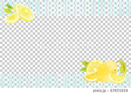 Frame illustration of refreshing lemon and... - Stock Illustration ...