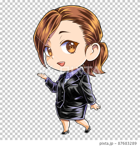 OL female deformed character illustration - Stock Illustration ...