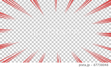 Red concentrated line vector material - Stock Illustration [87738048 ...