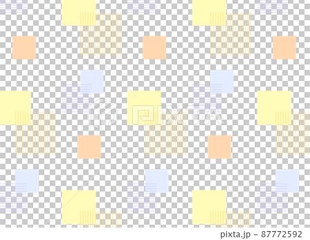 Pale color, simple square and line pop pattern - Stock Illustration ...