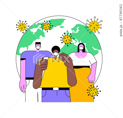 Novel coronavirus nCoV abstract concept vector...のイラスト素材 [87790362] - PIXTA