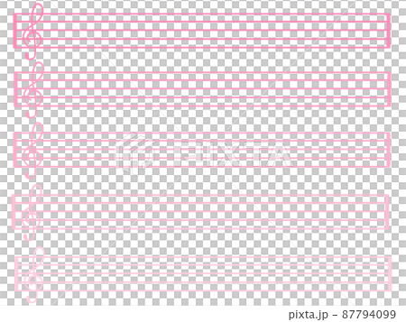 Pink staff set - Stock Illustration [87794099] - PIXTA