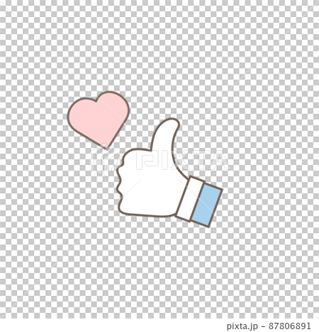 Illustration material | Simple heart and good... - Stock Illustration ...