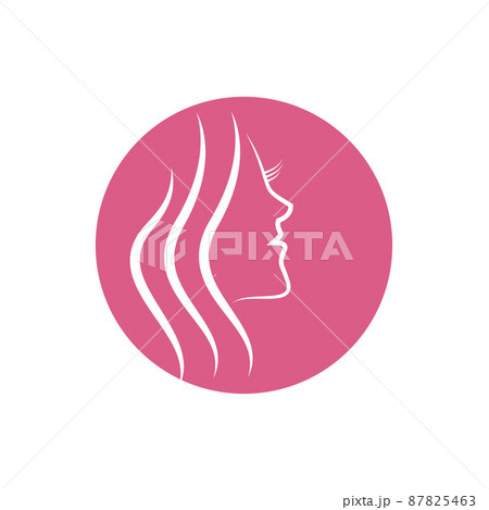 Beauty Woman faceのイラスト素材 [87825463] - PIXTA