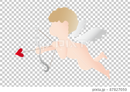 Angel pulling a bow and arrow - Stock Illustration [87827050] - PIXTA