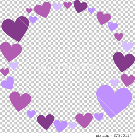 Purple / purple / violet / mauve heart frame... - Stock Illustration ...
