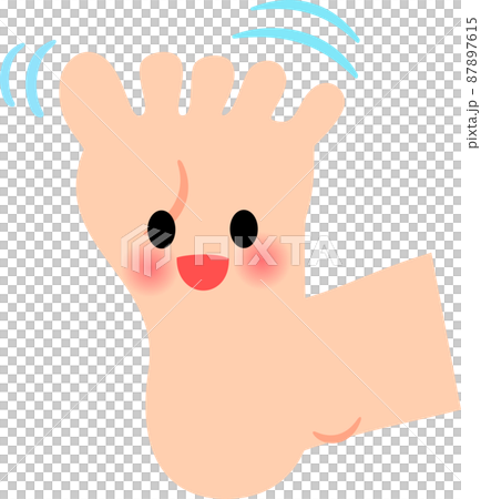Foot character with moving toes - Stock Illustration [87897615] - PIXTA