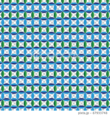Circular textile, blue-green system - Stock Illustration [87933748] - PIXTA