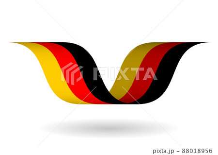 National tricolor ribbon of Germanyのイラスト素材 [88018956] - PIXTA