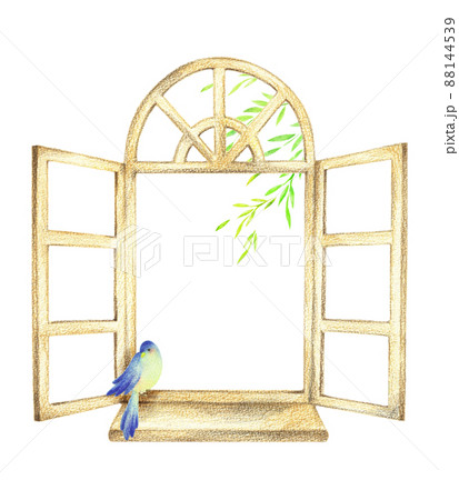 Open Window With Birds