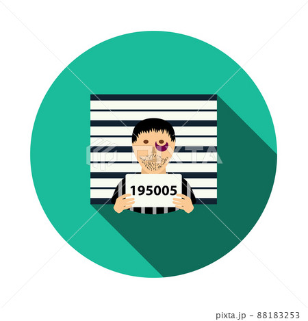 Prisoner In Front Of Wall With Scale Iconのイラスト素材 [88183253] - PIXTA