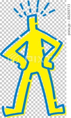 Confident stickman - Stock Illustration [88269733] - PIXTA