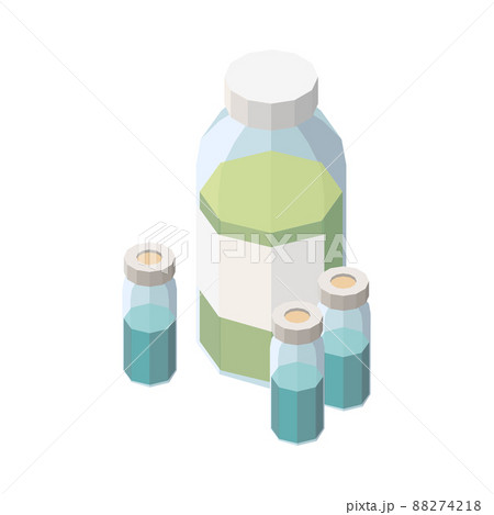 Bottles Of Vaccine Compositionのイラスト素材 [88274218] - PIXTA