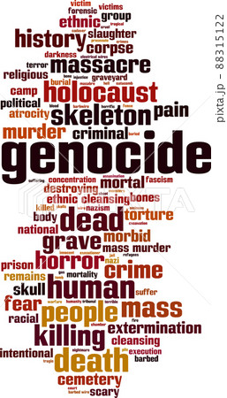 Genocide word cloudのイラスト素材 [88315122] - PIXTA