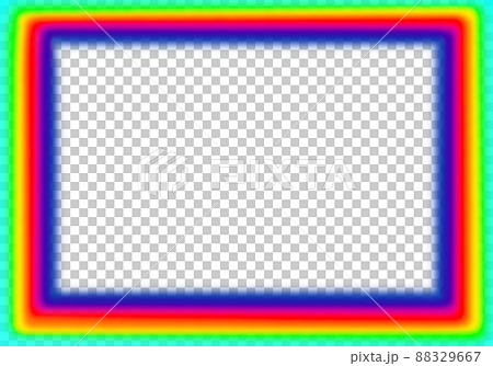 Colorful rainbow frame - Stock Illustration [88329667] - PIXTA