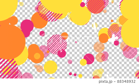 Pop Circle Circle Colorful Rhythm Orange... - Stock Illustration ...