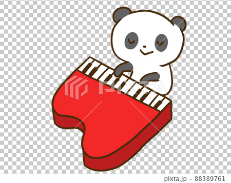 Panda playing the piano - Stock Illustration [88389761] - PIXTA