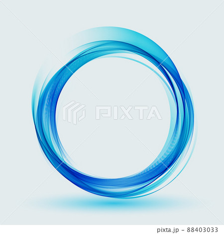 Abstract vector background wavy blue circle....のイラスト素材 [88403033] - PIXTA