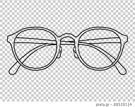Glasses / line drawing - Stock Illustration [88528114] - PIXTA