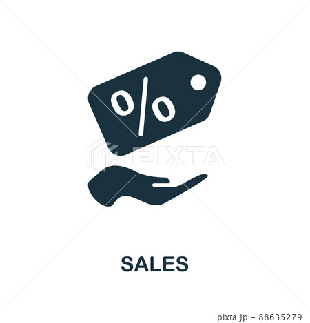 Sales flat icon. Colored element sign from...のイラスト素材 [88635279] - PIXTA
