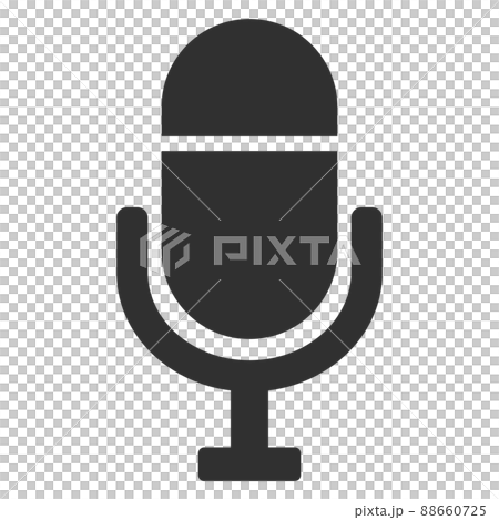 Mike silhouette icon - Stock Illustration [88660725] - PIXTA