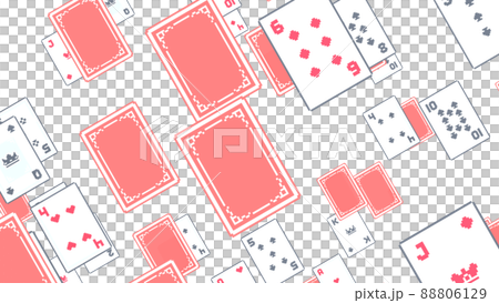Playing cards move Align transparent background... - Stock Illustration ...