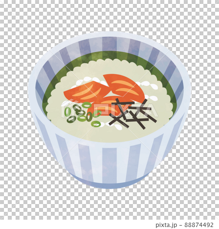 Illustration of salmon chazuke - Stock Illustration [88874492] - PIXTA