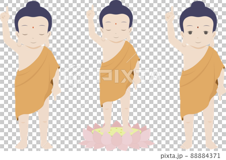 Wesak Day Buddha cartoon illustration - Stock Illustration [88884371 ...