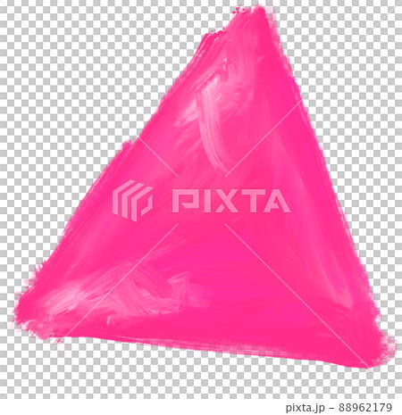 triangle shape oil painting stroke texture...のイラスト素材 [88962179] - PIXTA