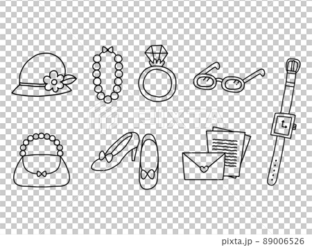 Fashion item / line drawing - Stock Illustration [89006526] - PIXTA