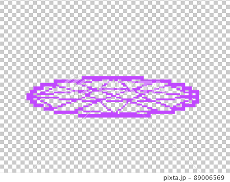 Purple magic circle (pixel art) - Stock Illustration [89006569] - PIXTA