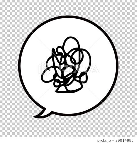 Speech balloon messed up - Stock Illustration [89014993] - PIXTA