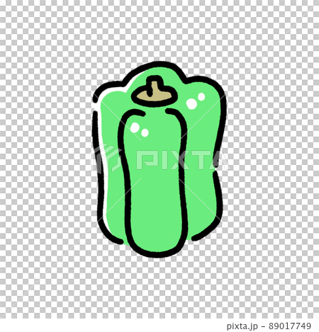 ピーマンのイラストのイラスト素材 [89017749] - PIXTA