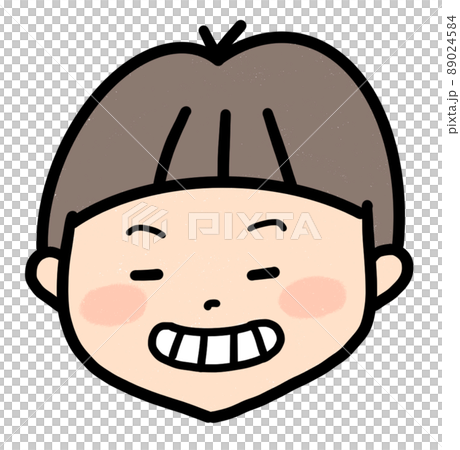 Boy's facial expression icon (mischief) - Stock Illustration [89024584 ...