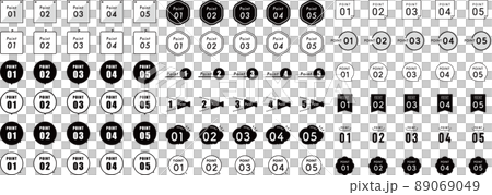 Number points - Stock Illustration [89069049] - PIXTA