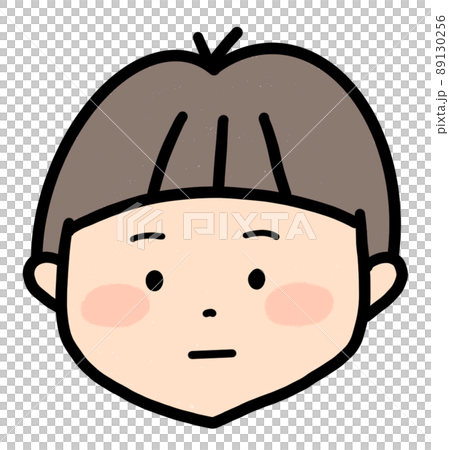 Boy's facial expression icon (true face) - Stock Illustration [89130256 ...