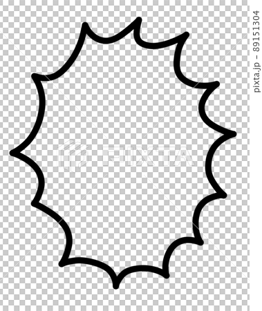 Illustration of a jagged speech bubble - Stock Illustration [89151304 ...