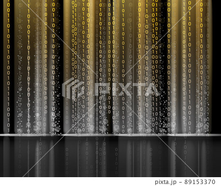 Technology Binary abstract background, matrix...のイラスト素材 [89153370] - PIXTA