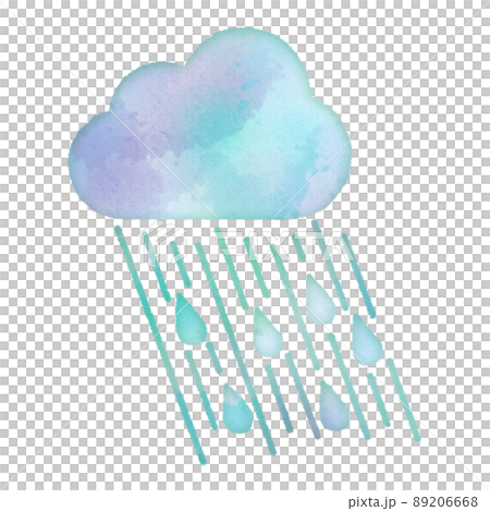 大雨_icon-插圖素材 [89206668] - PIXTA圖庫