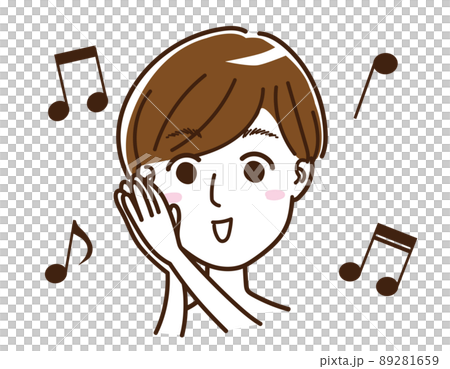 Female Male Neutral Music Singing Musical Notes... - Stock Illustration ...