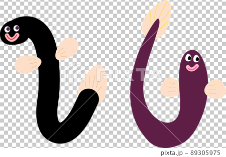 Smile eel - Stock Illustration [89305975] - PIXTA