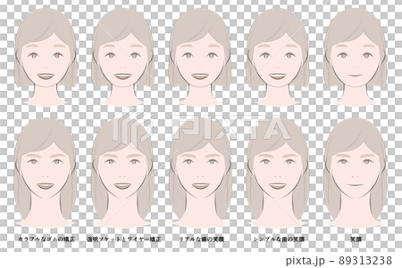 Inconspicuous wire straightening, girls and women - Stock Illustration ...