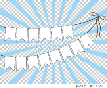 Garland Message Ribbon Decoration Decoration... - Stock Illustration ...