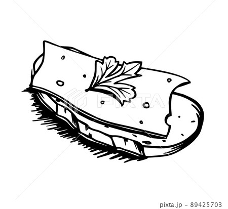 Cheese Sandwich Drawing