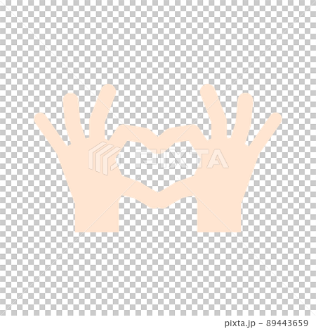 Simple and cute hand illustration: heart - Stock Illustration [89443659 ...
