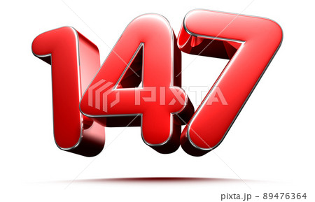 number 147.のイラスト素材 [89476364] - PIXTA