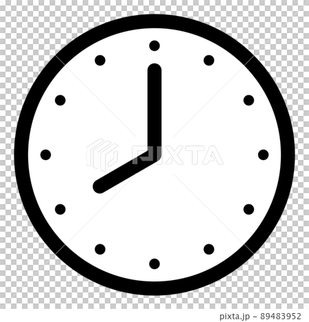 A simple clock face that shows just 8 o'clock - Stock Illustration ...