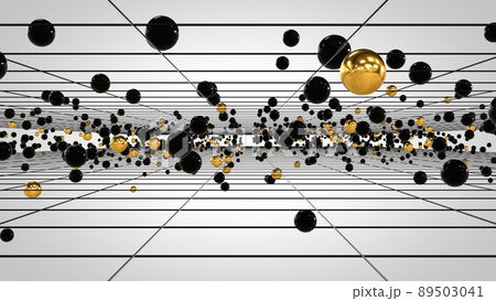 Business Sphere Abstract VJ Alignment Black and...-插圖素材 [89503041 ...