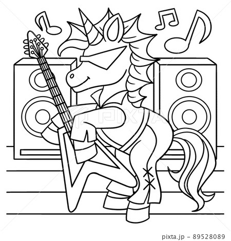 cool guitar coloring pages