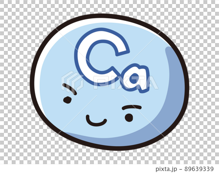 Illustration of Ca (calcium) character - Stock Illustration [89639339 ...